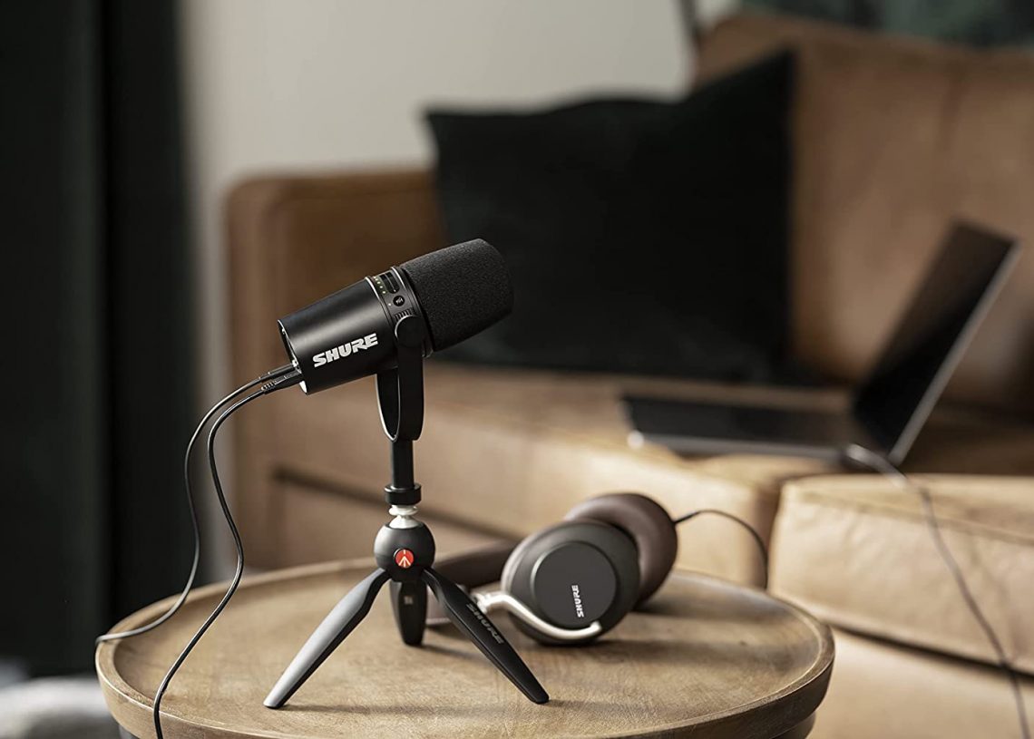 Shure MV7 USB Microphone with Tripod Saves 11% at $239 Now ...